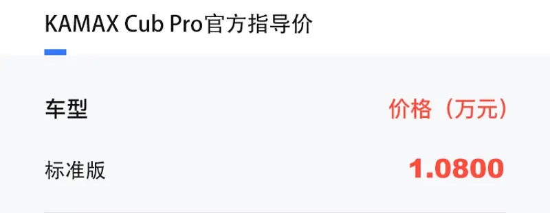 国产幼兽KAMAX Cub Pro上市 售价10800元,摩托范